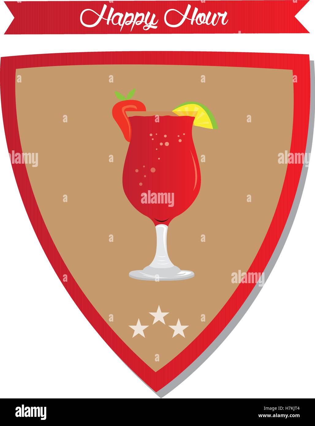 Isolated vintage happy hour label, Vector illustration Stock Vector ...