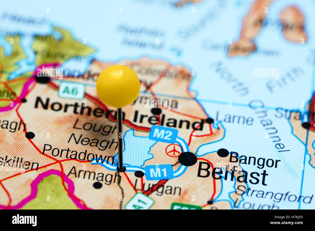 Map Of Portadown High Resolution Stock Photography and Images - Alamy