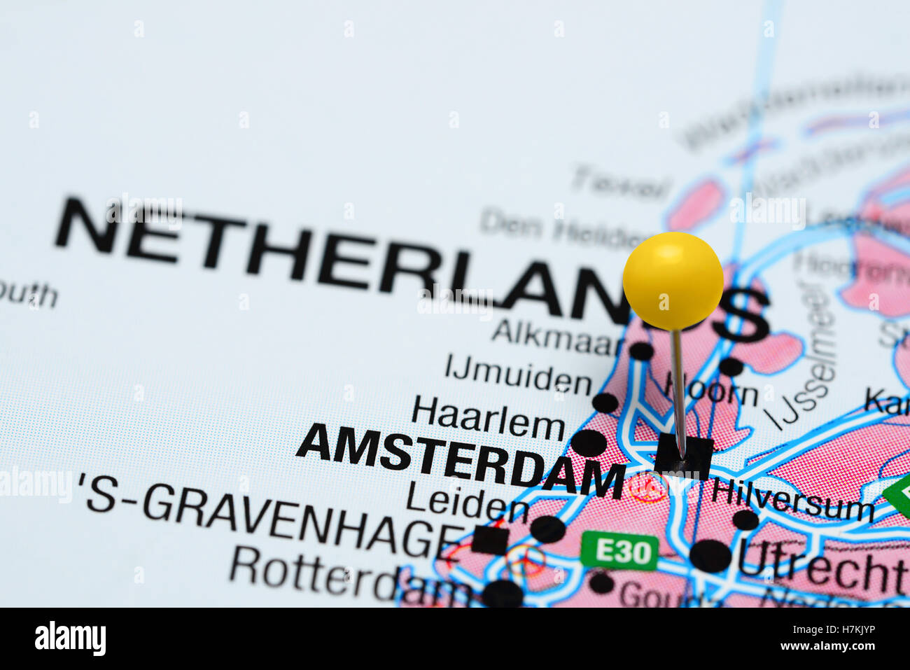 Amsterdam on map hi-res stock photography and images - Alamy