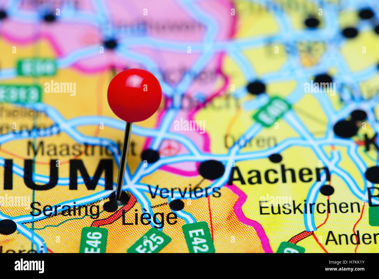 Map of liege hi-res stock photography and images - Alamy