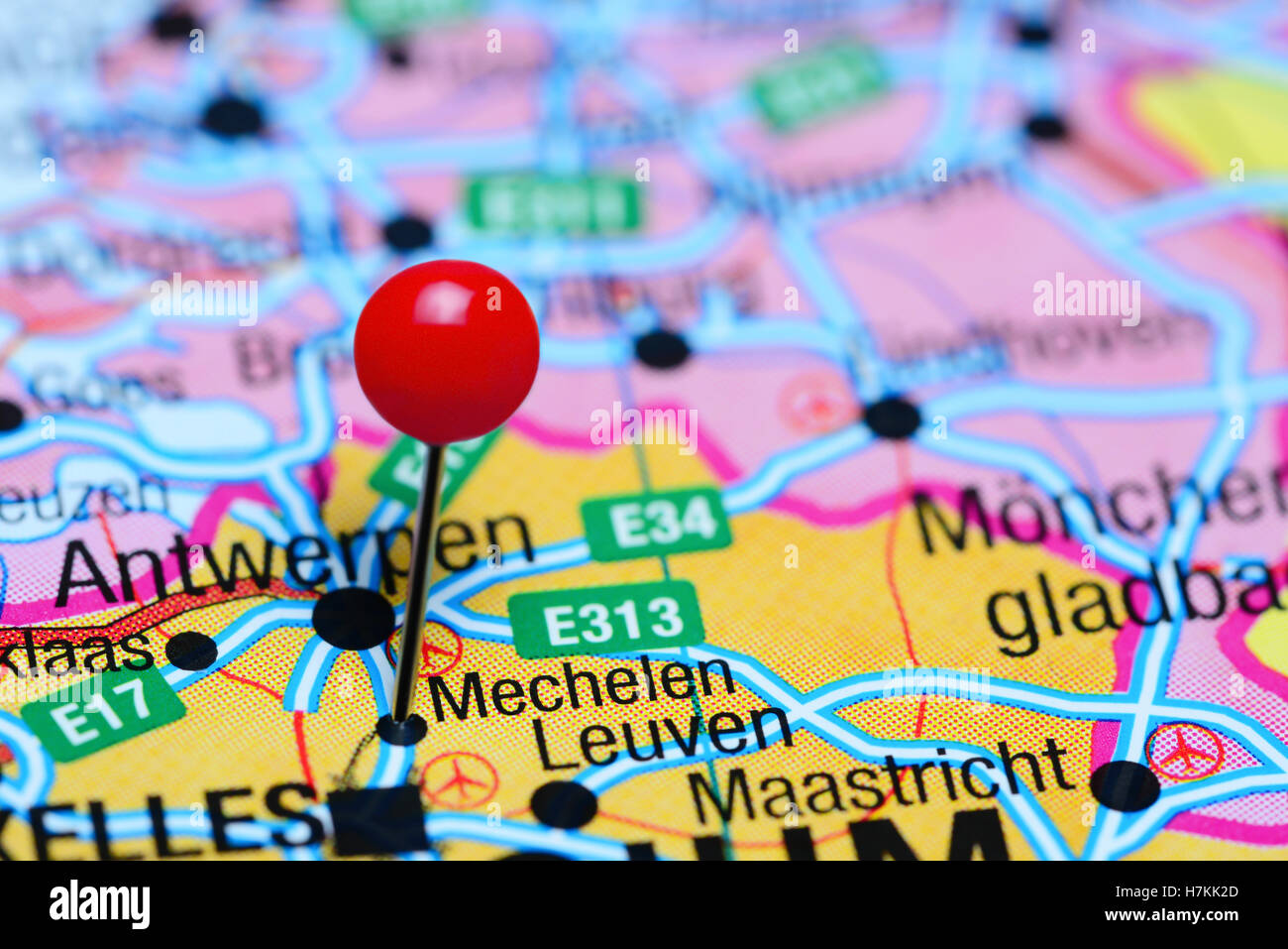 Mechelen map hi-res stock photography and images - Alamy
