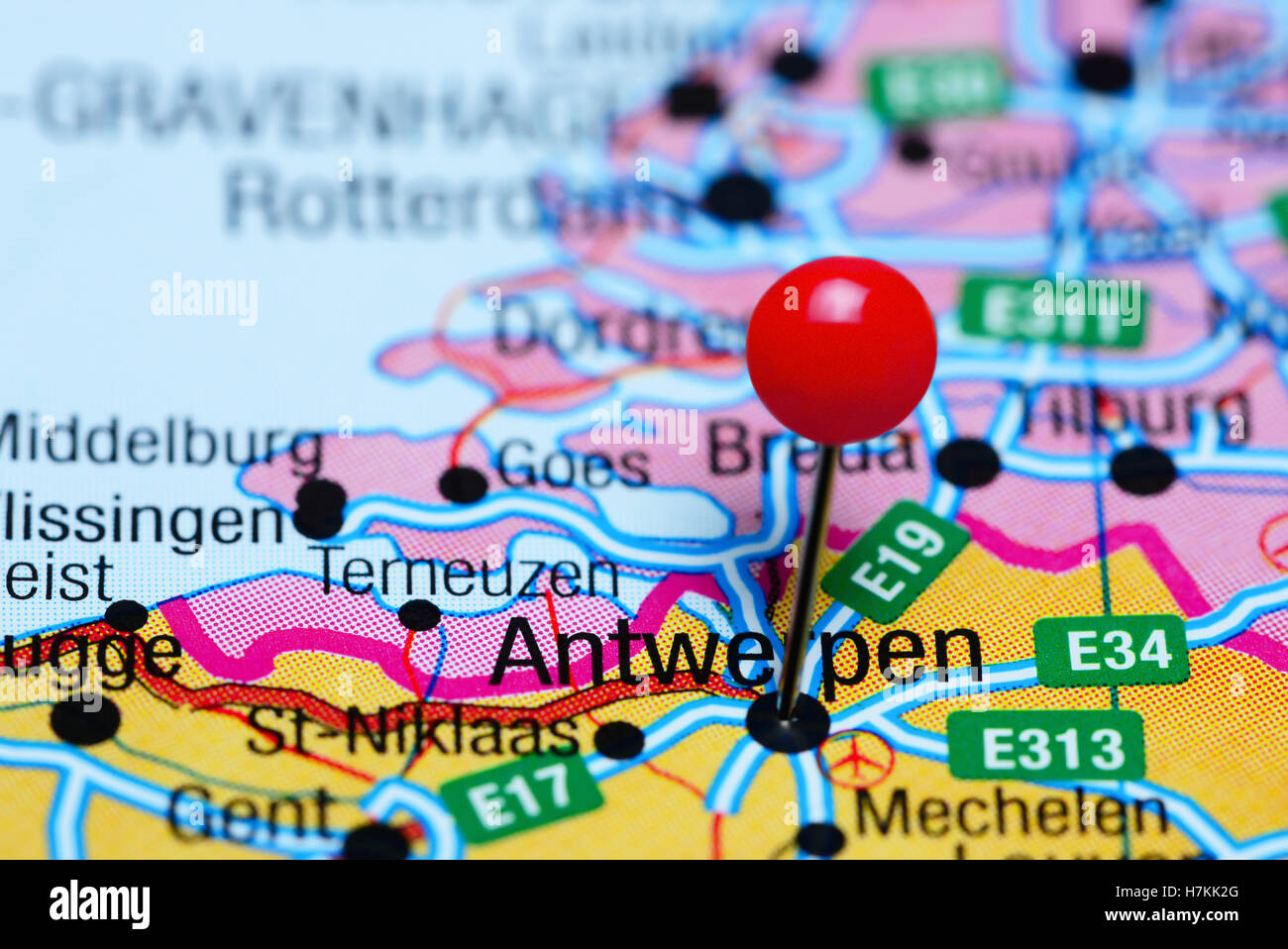 Antwerp map hi-res stock photography and images - Alamy