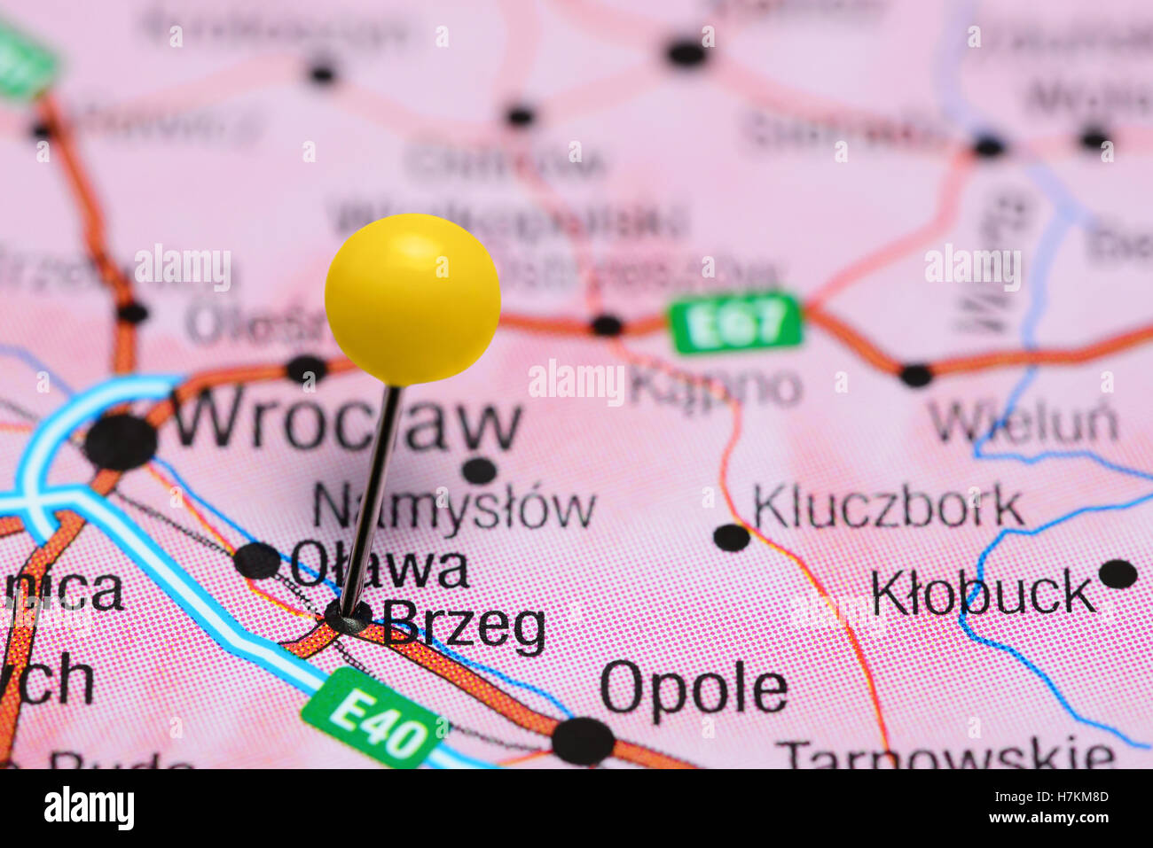 Brzeg map hi-res stock photography and images - Alamy