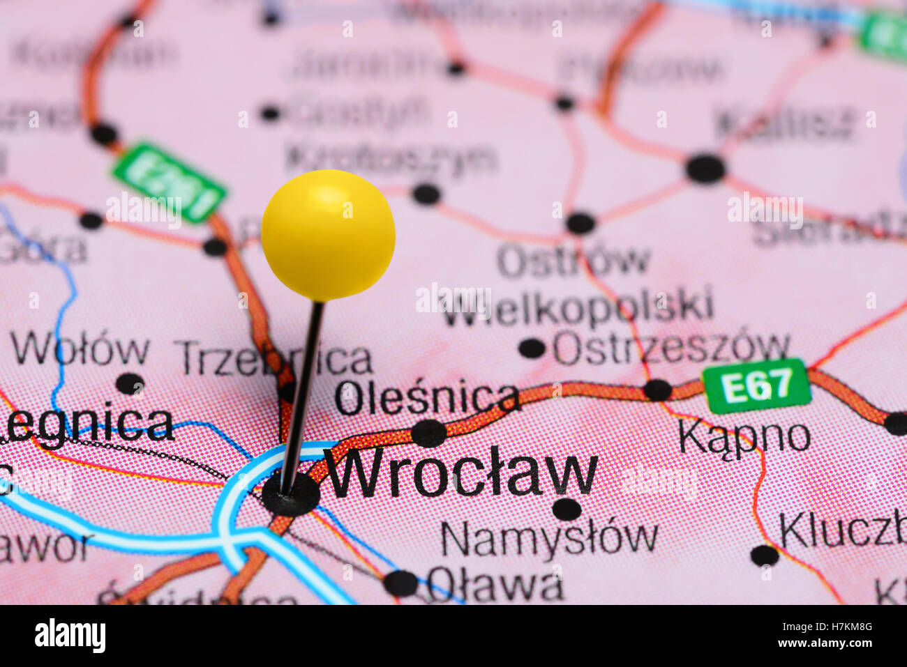 Map of wroclaw hi-res stock photography and images - Alamy