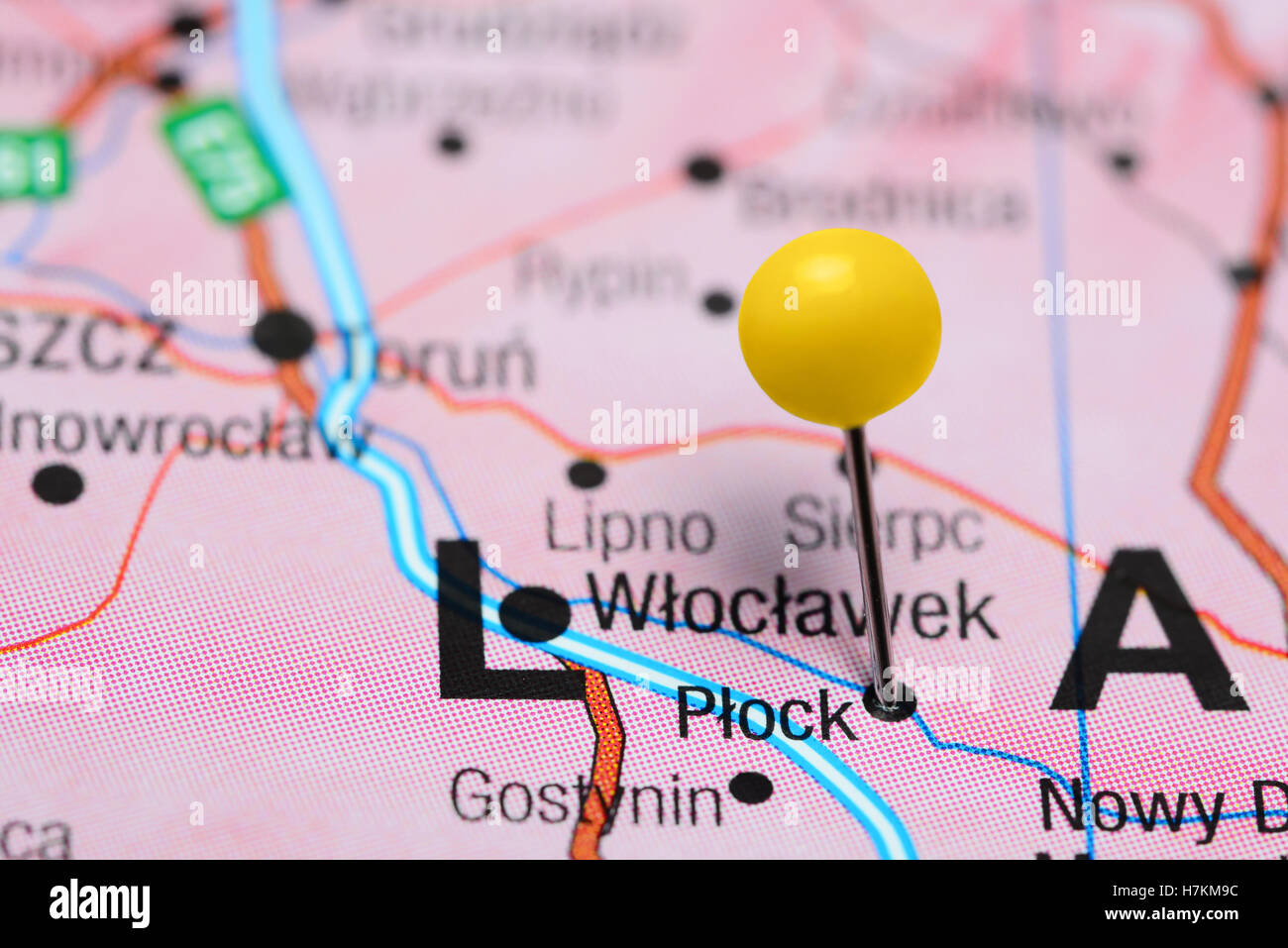 Map of plock hi-res stock photography and images - Alamy