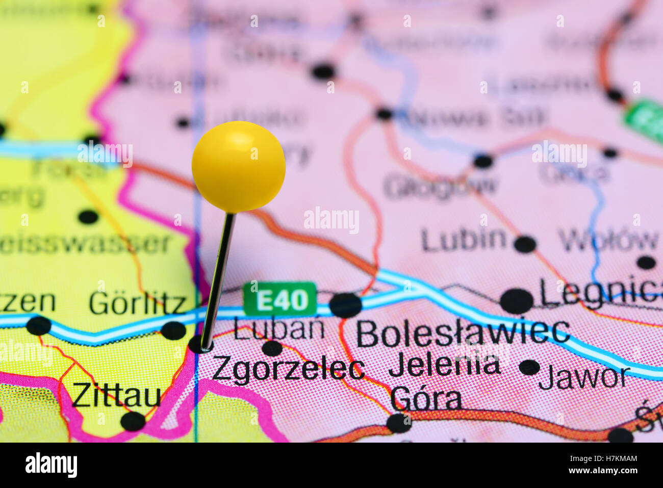 Zgorzelec map hi-res stock photography and images - Alamy