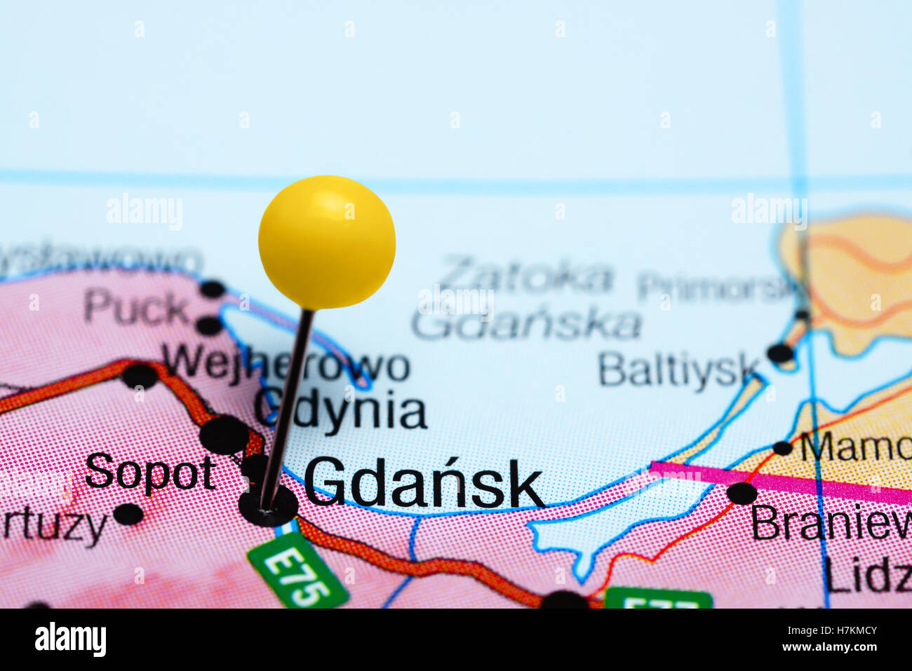 Map of gdansk hi-res stock photography and images - Alamy