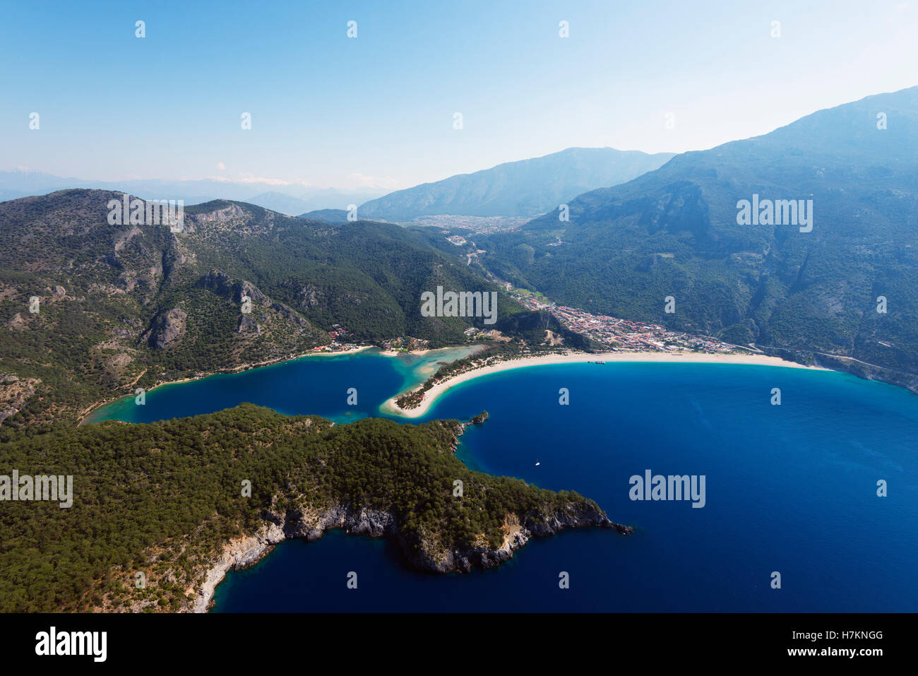 Turkey, Mediterranean, Aegean Turquoise coast, Oludeniz near Fethiye ...