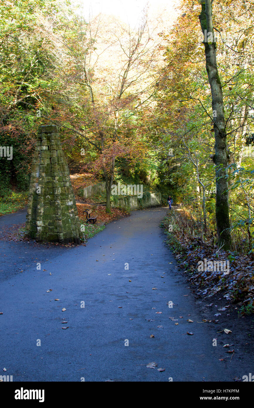 Riverside path in Durham City in autumn Stock Photo - Alamy