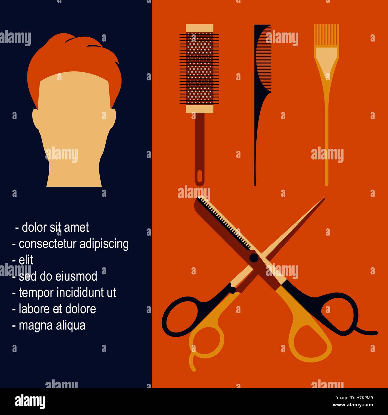 Beauty salon tools Vector illustration Stock Vector Image & Art - Alamy