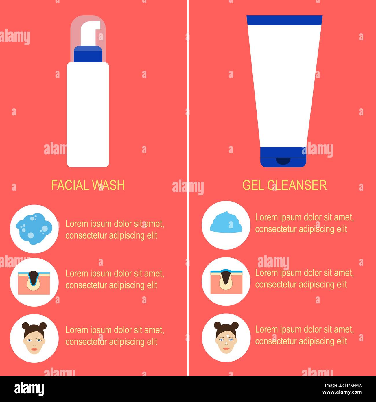 Skin problems Vector illustration Stock Vector Image & Art - Alamy