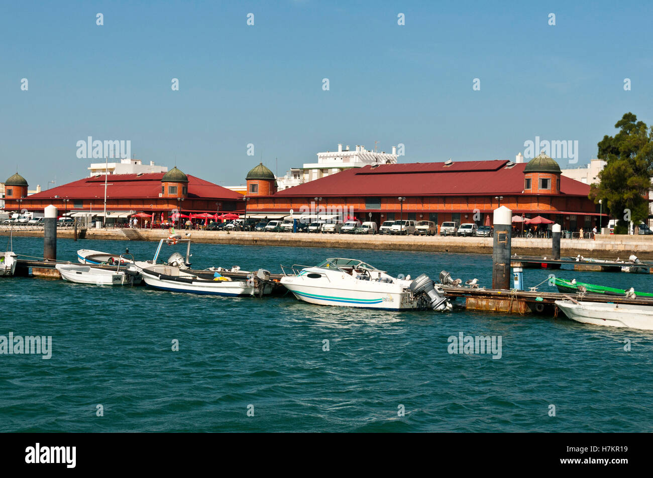 Boats, seafront, Olhao, Algarve, Portugal Stock Photo - Alamy