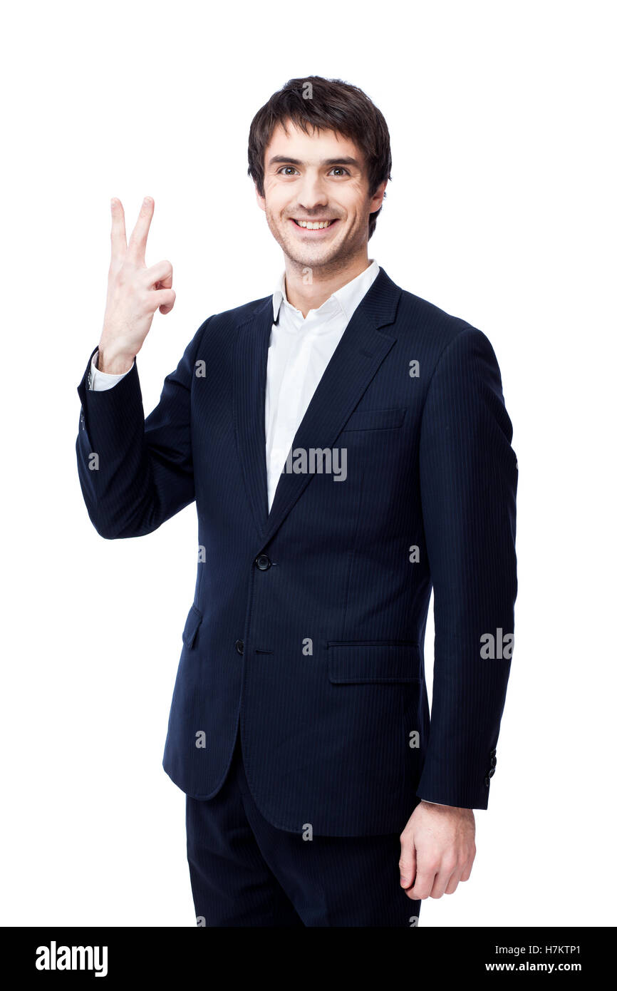 Young businessman isolated on white Stock Photo - Alamy