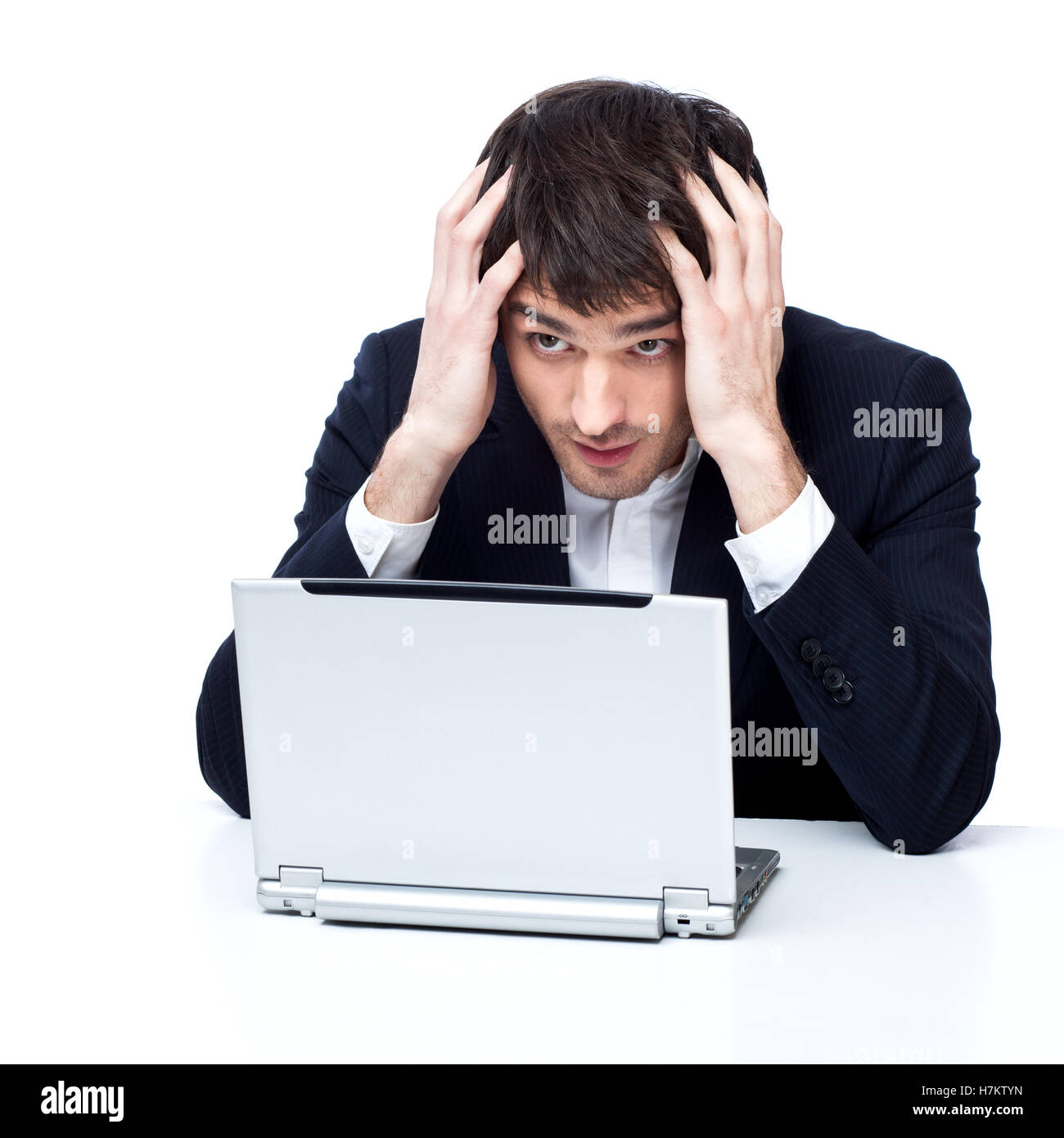 Stress problems work tired Cut Out Stock Images & Pictures - Alamy