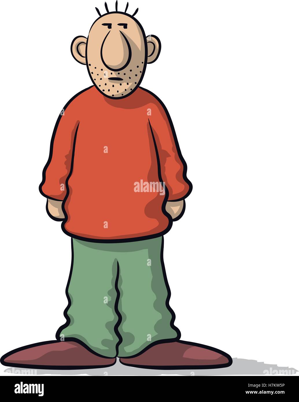 Man looking suspicious Stock Vector Images - Alamy