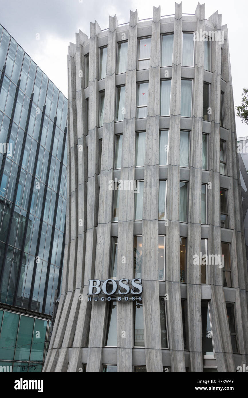 The Hugo Boss flagship store in Jingumae neighborhood Stock Photo - Alamy