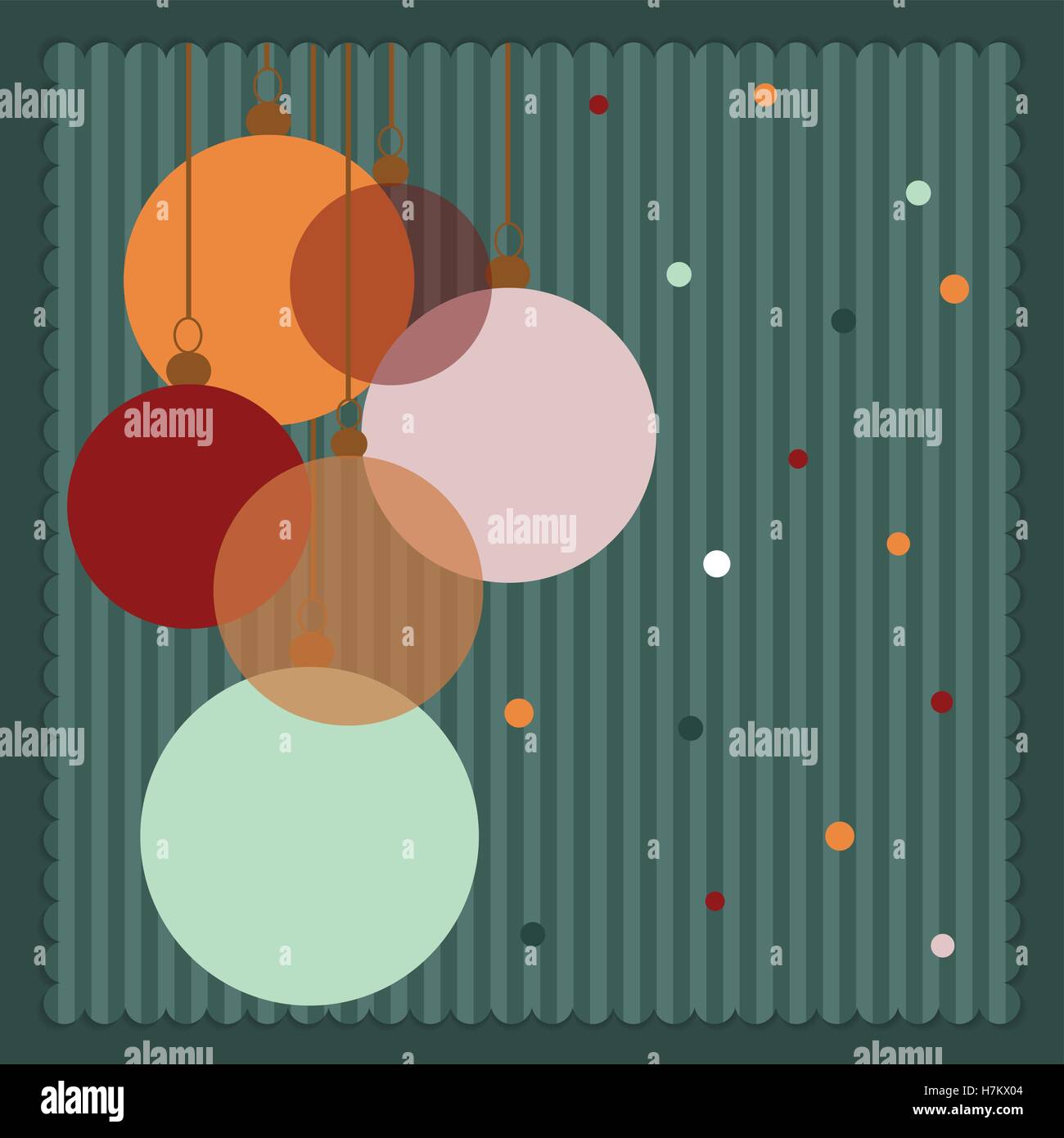 Christmas icon elements hanging Stock Vector Images - Alamy