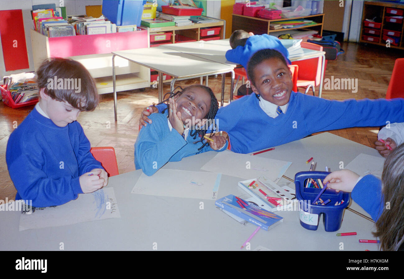 Children at St George's RC School, an inner-city primary (elementary ...
