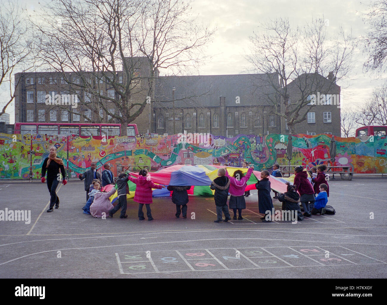 Children at St George's RC School, an inner-city primary (elementary ...