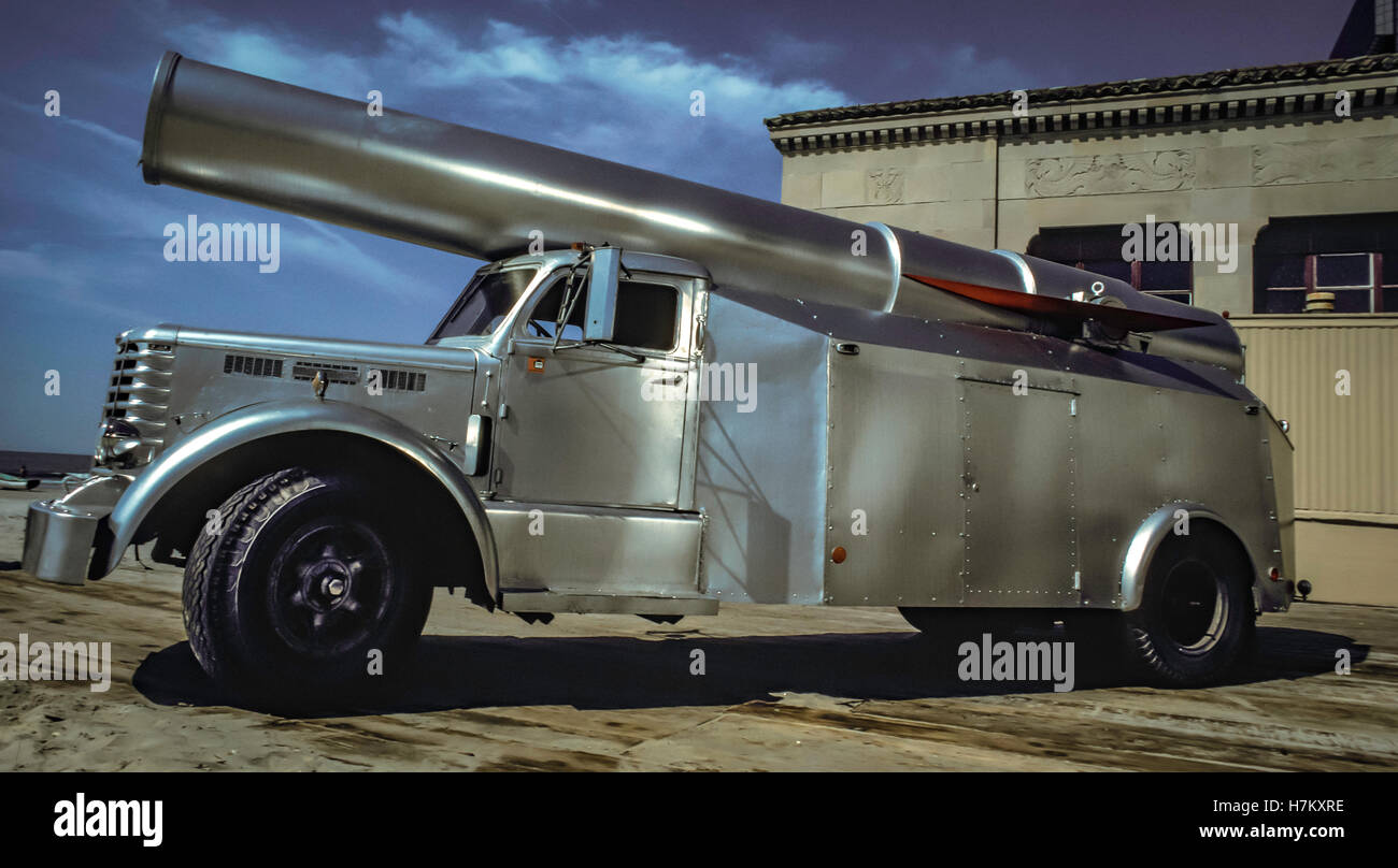 Hugo Zacchinis human cannonball truck Stock Photo - Alamy