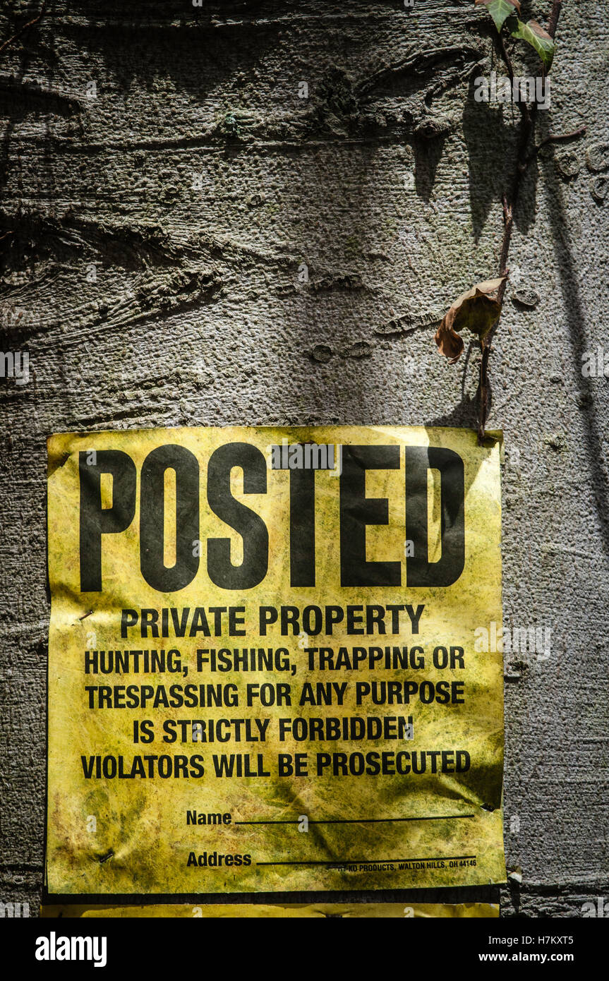 Warning signs, posters Stock Photo - Alamy