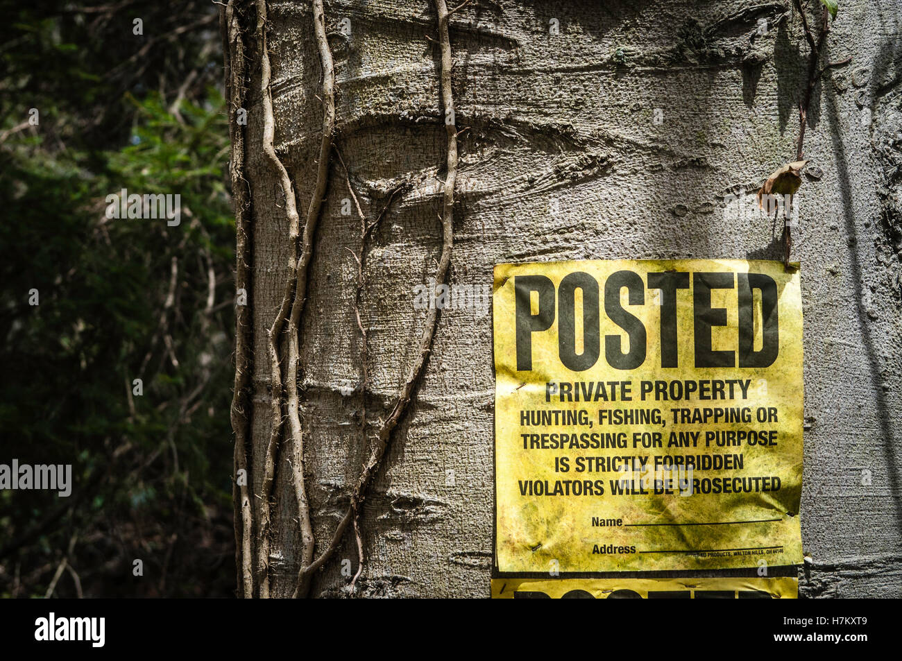Warning signs, posters Stock Photo - Alamy