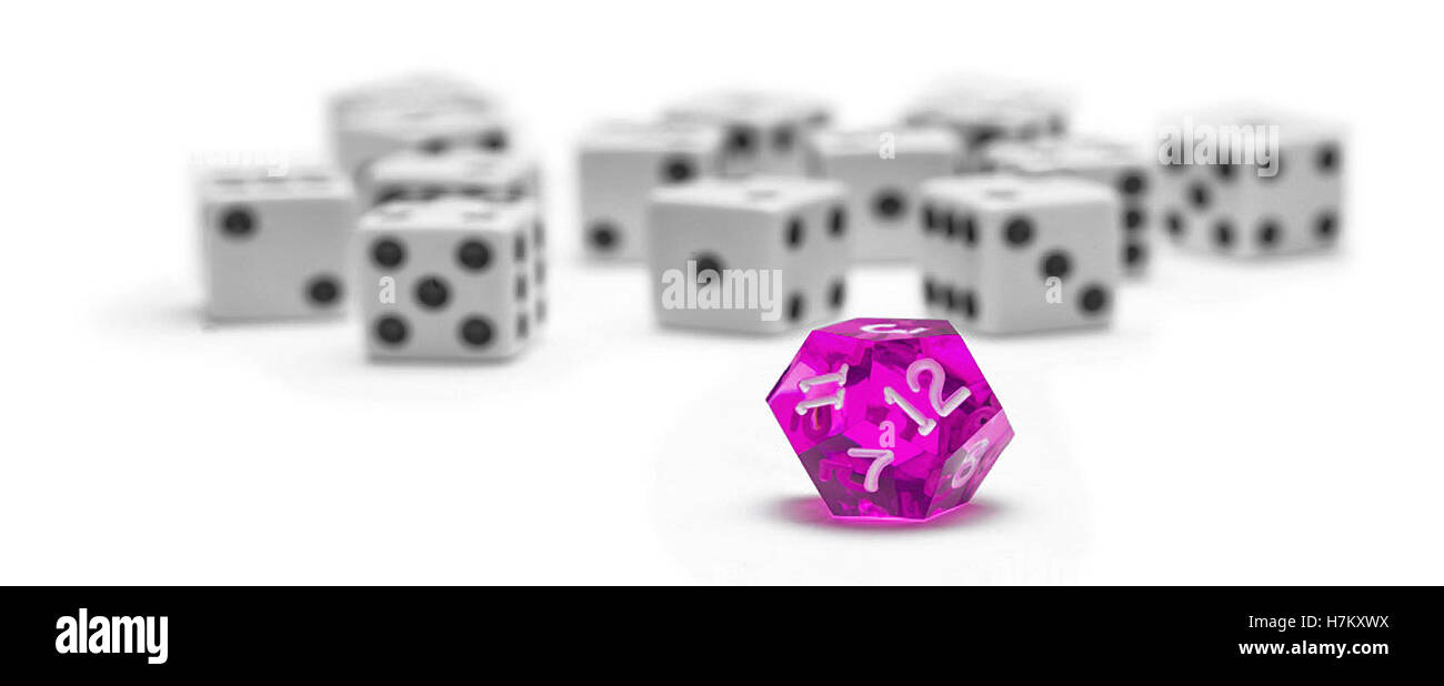 Assorted dice cubes Stock Photo - Alamy