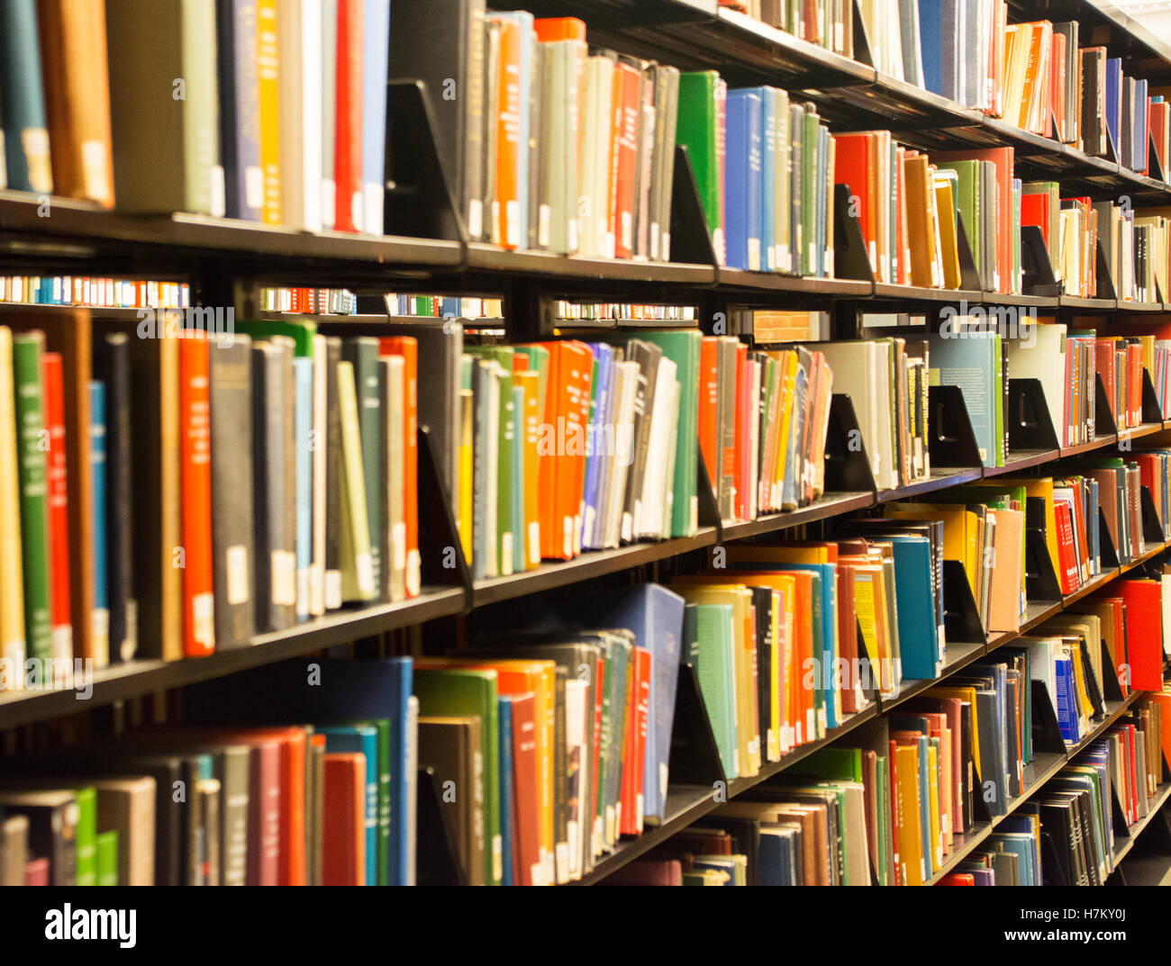 Books in Library Stock Photo - Alamy