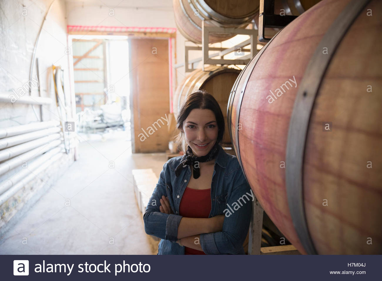 Happy vintner crossed arms hi-res stock photography and images - Alamy