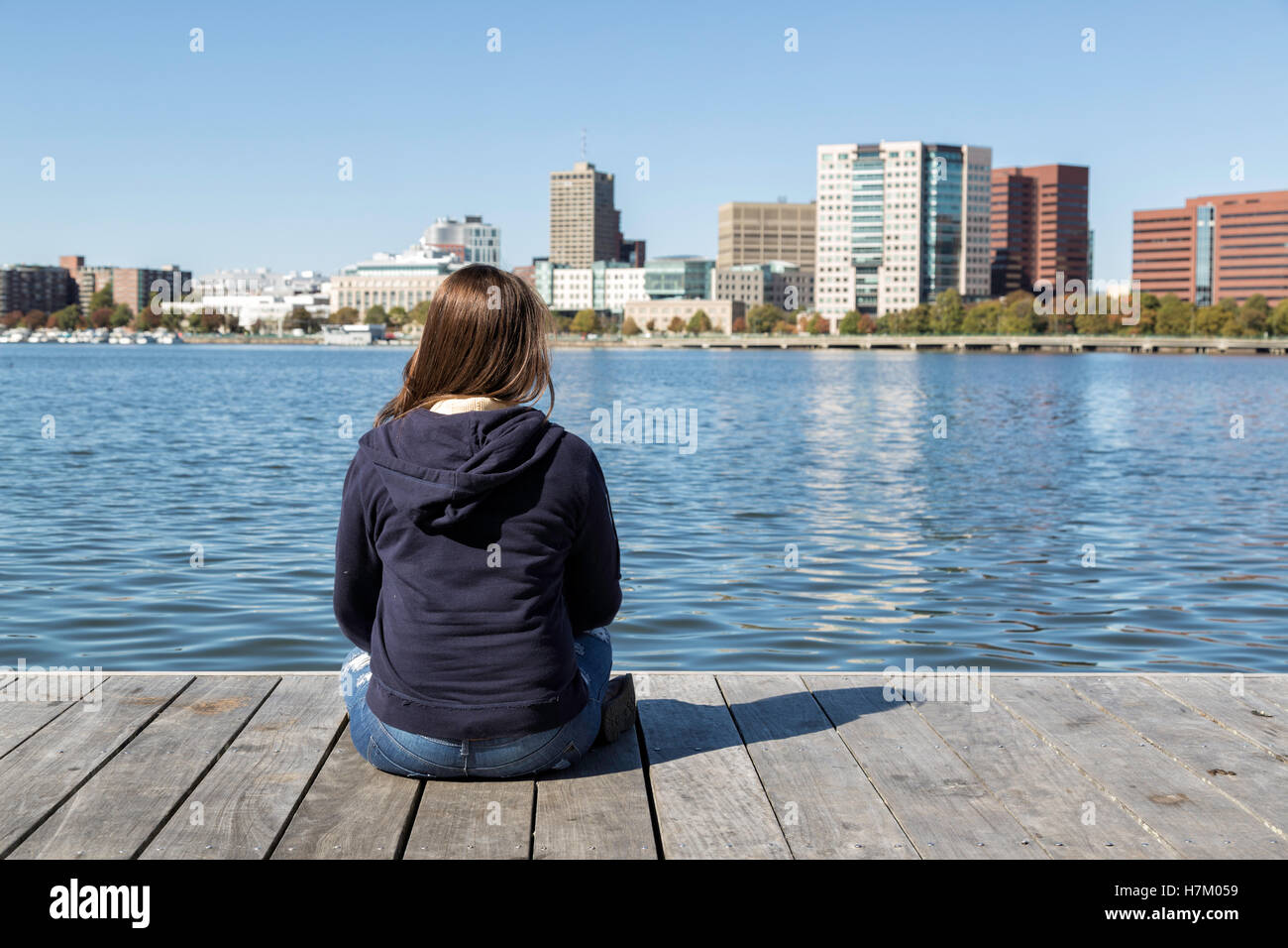 Looking Toward the River Stock Photo - Alamy