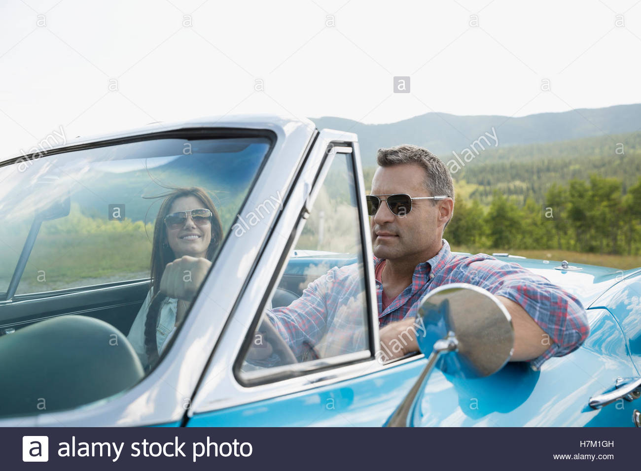 Man riding in convertible hi-res stock photography and images - Alamy