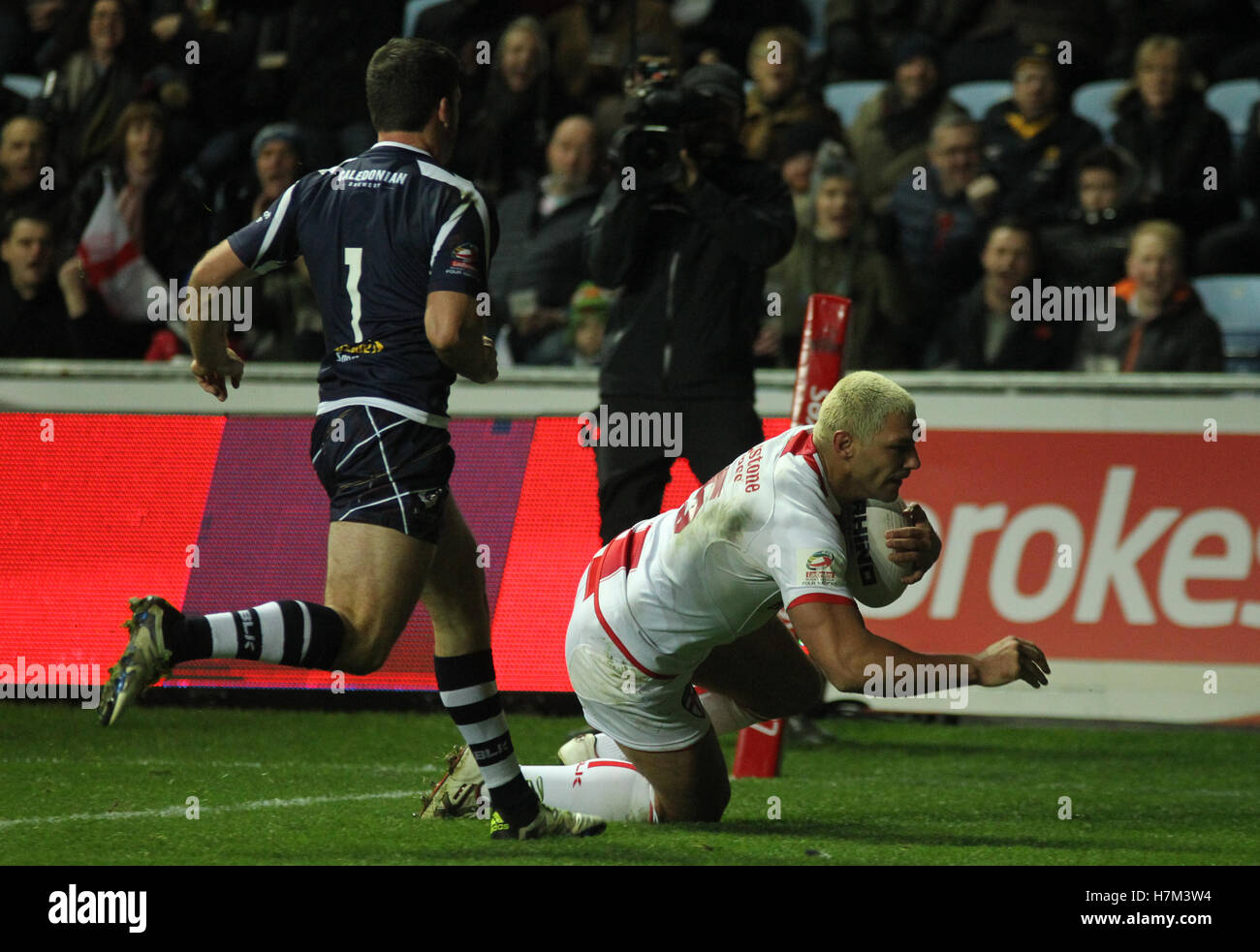 During four nations match ricoh arena hi-res stock photography and ...