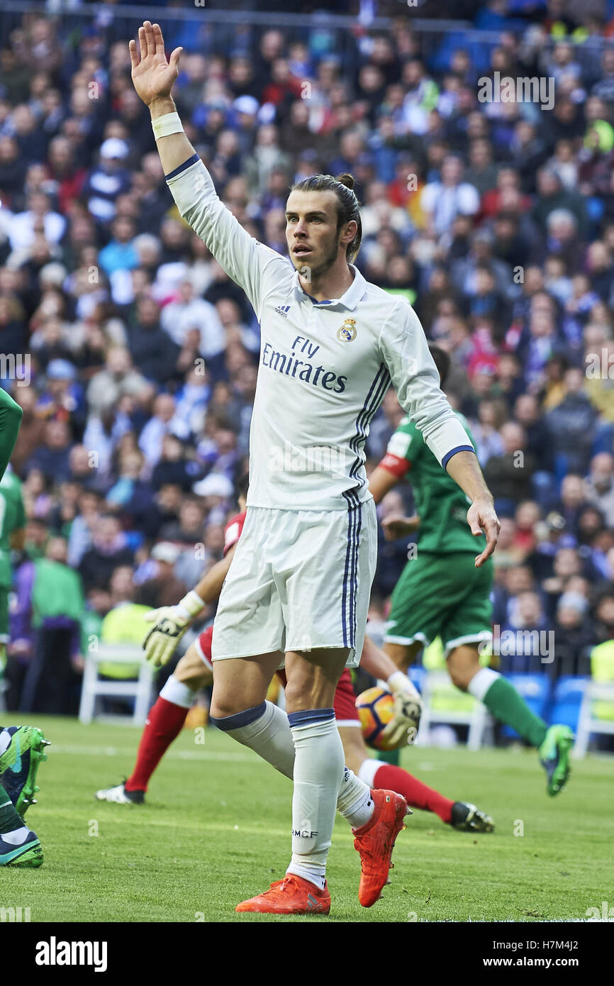 Madrid, Spain. 6th Nov, 2016. Gareth Bale (midfielder; Real Madrid) in ...