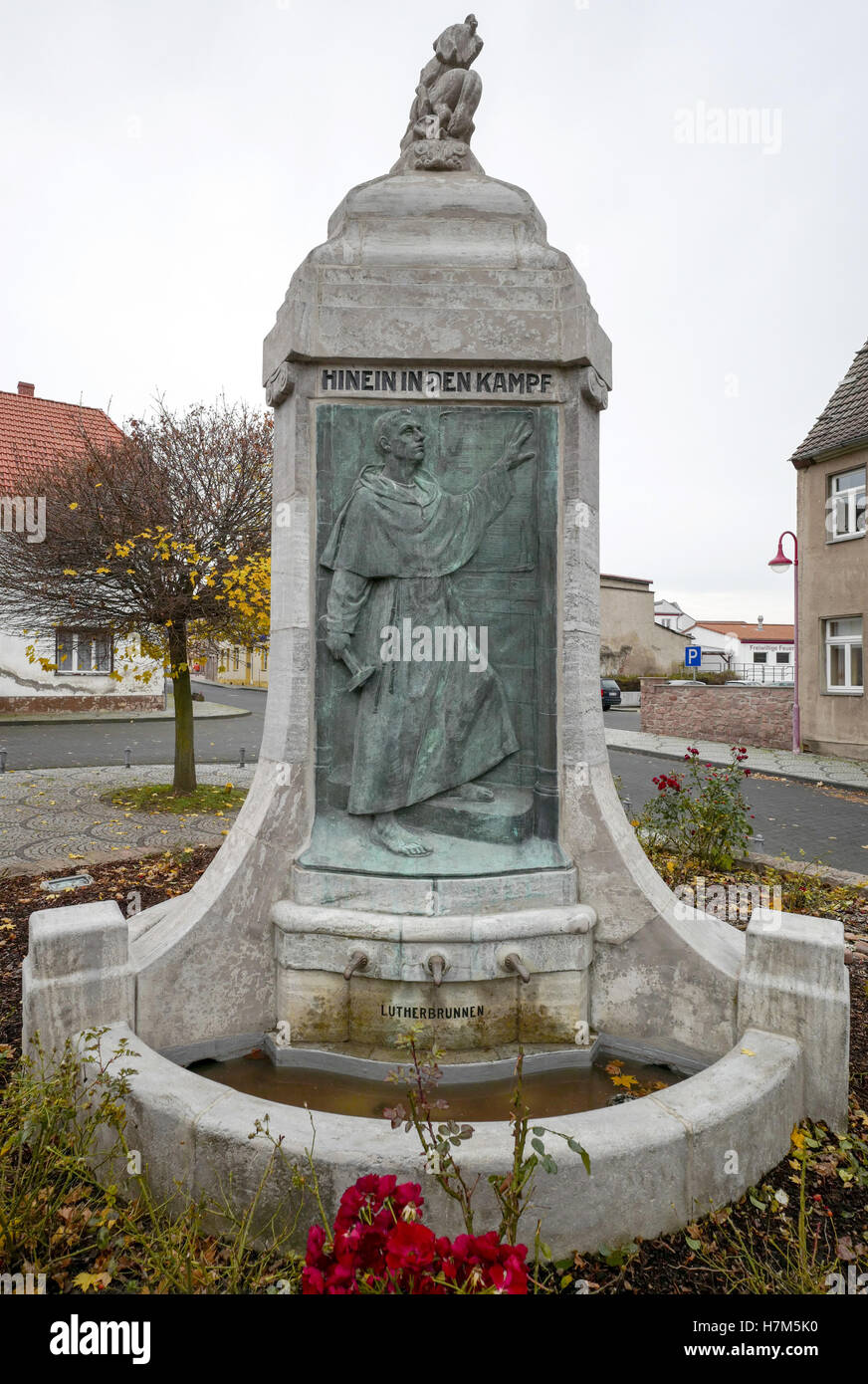 Mansfeld, Germany. 4th Nov, 2016. The Luther well in memorian of the ...