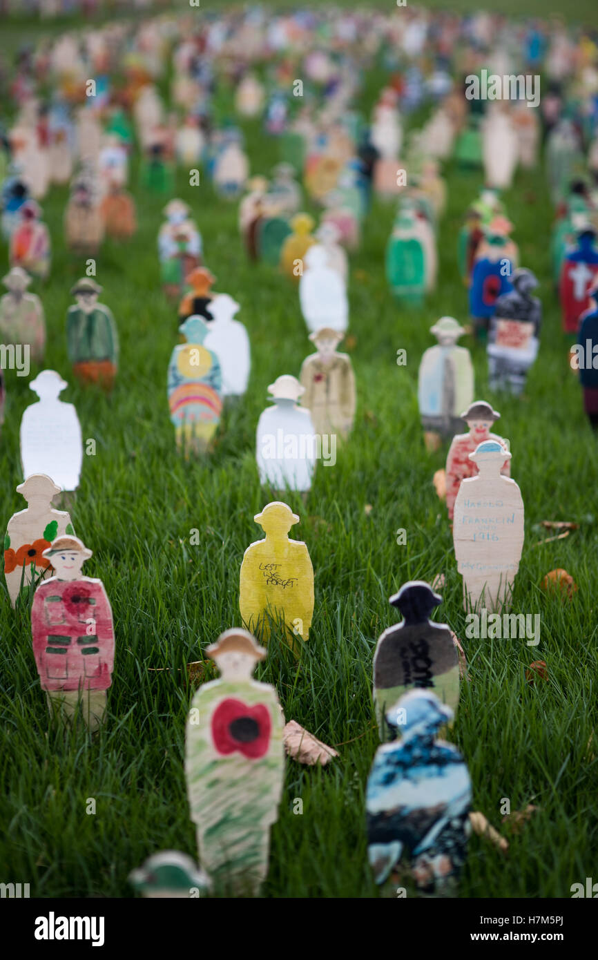Battle of the Somme en masse art installation. National Memorial ...