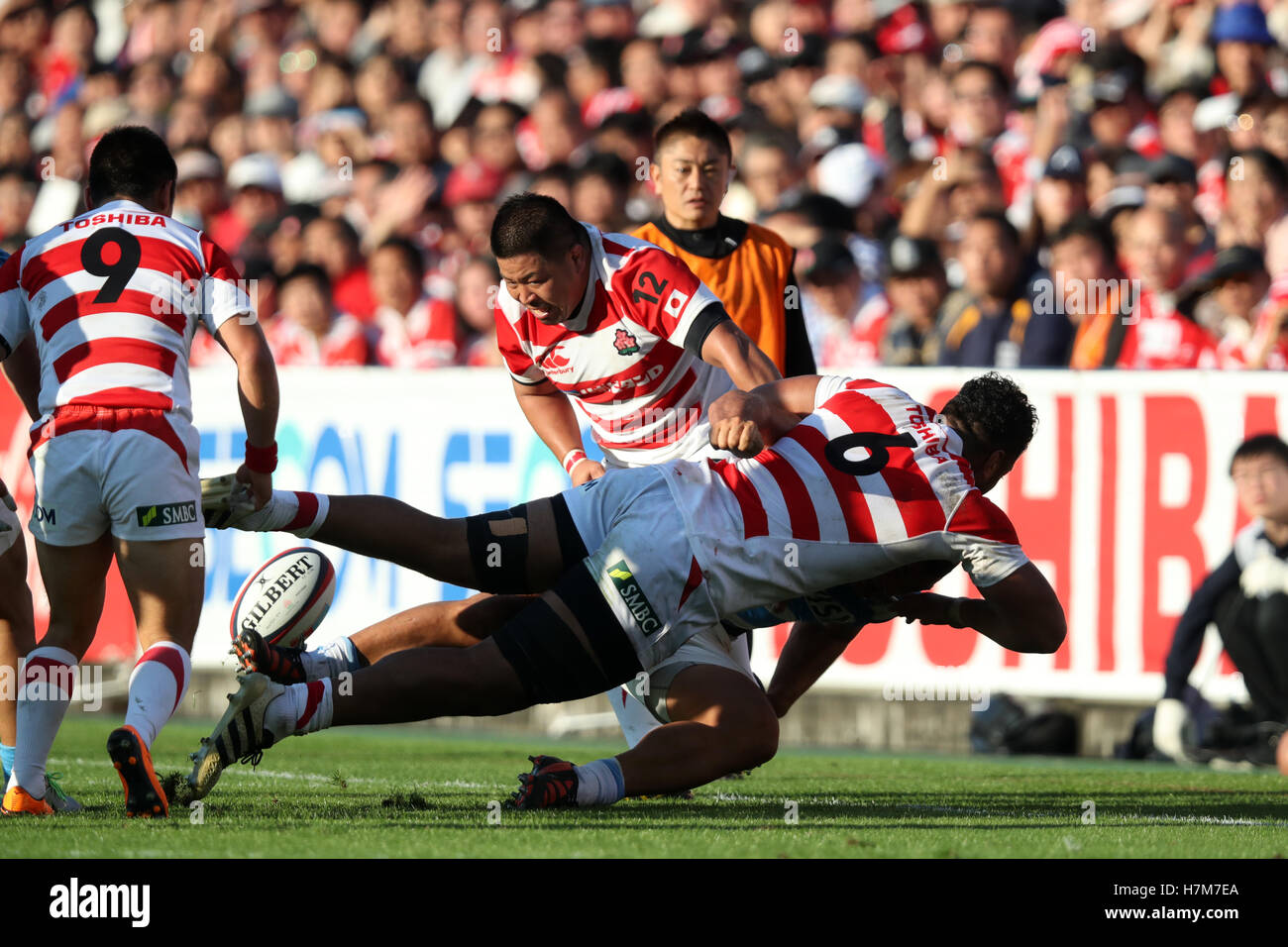 Tokyo, Japan. 5th Nov, 2016. Uwe Heiu (JPN) Rugby : Rugby test match ...