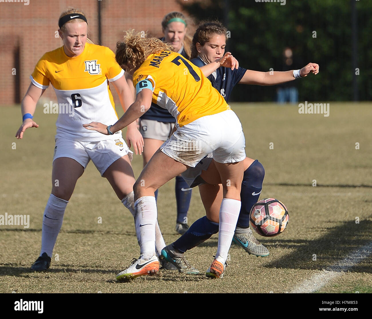 Washington, DC, USA. 6th Nov, 2016. 20161106 - Georgetown midfielder ...