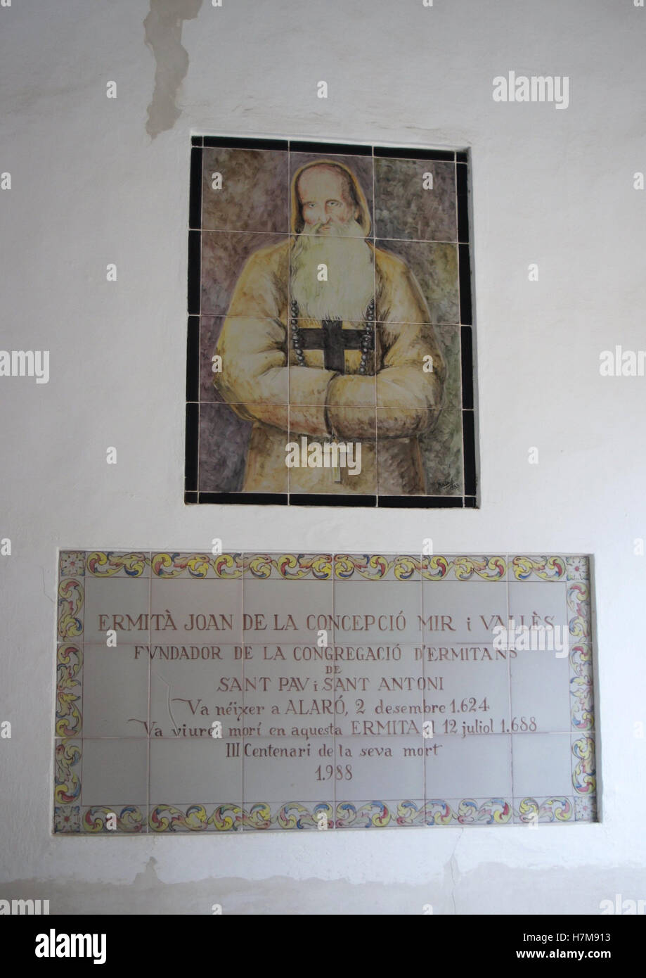 Mallorca, Spain. 22nd Oct, 2016. Ceramics showing the founder of the ...