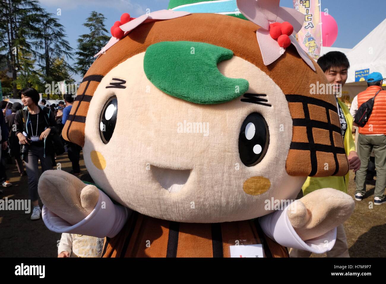 Japanese mascot characters at the Yuru-Kyara Grand Prix on November 6 ...