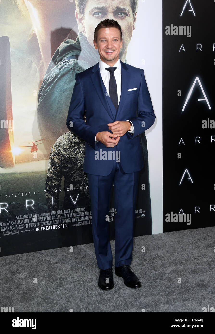Westwood, CA. 06th Nov, 2016. Jeremy Renner at Premiere Of Paramount ...