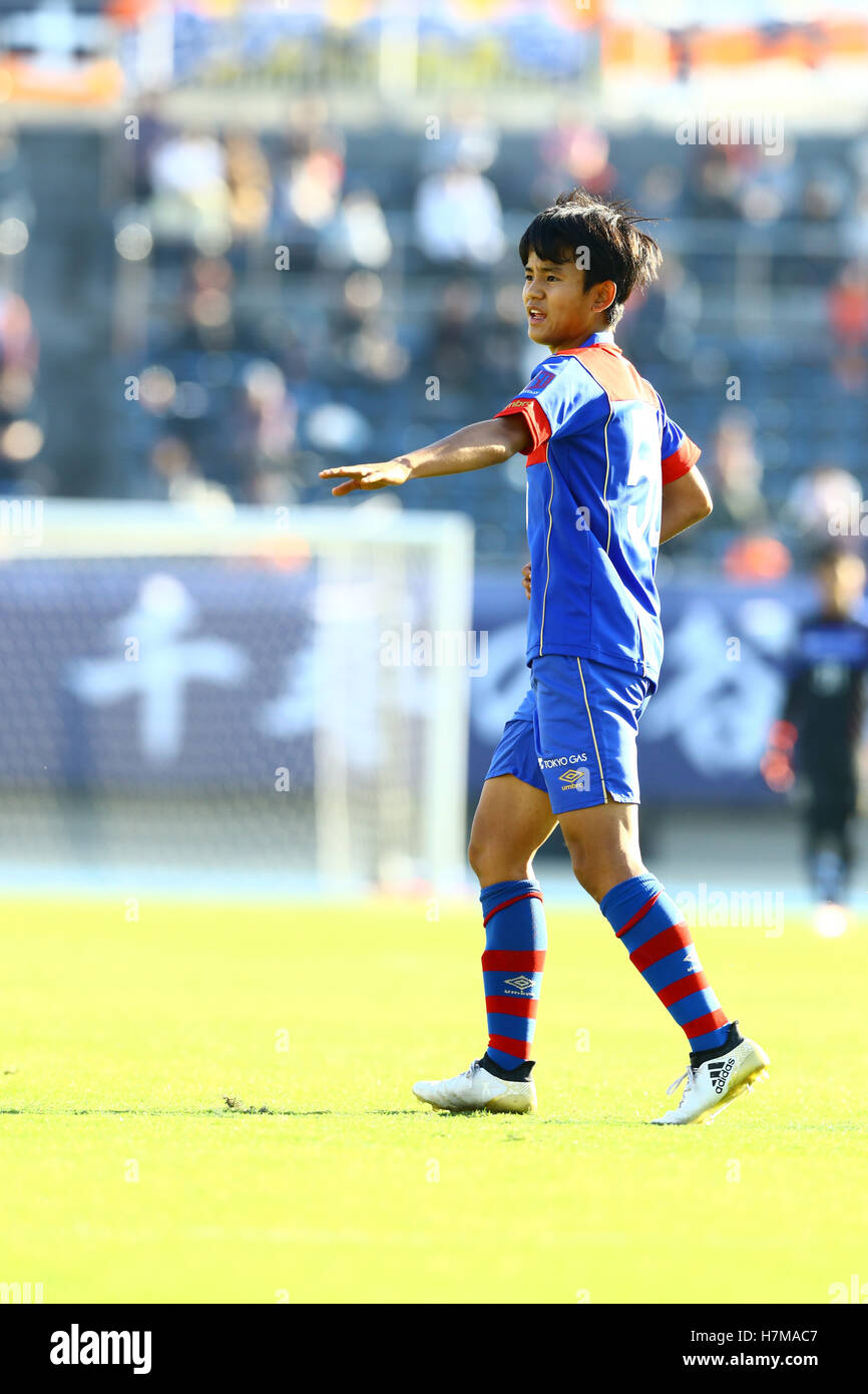 Tokyo, Japan. 5th Nov, 2016. Takefusa Kubo (FC Tokyo U-23) Football ...