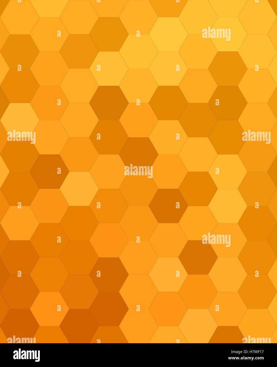 Orange abstract hexagonal honey comb background Stock Vector Image & Art - Alamy