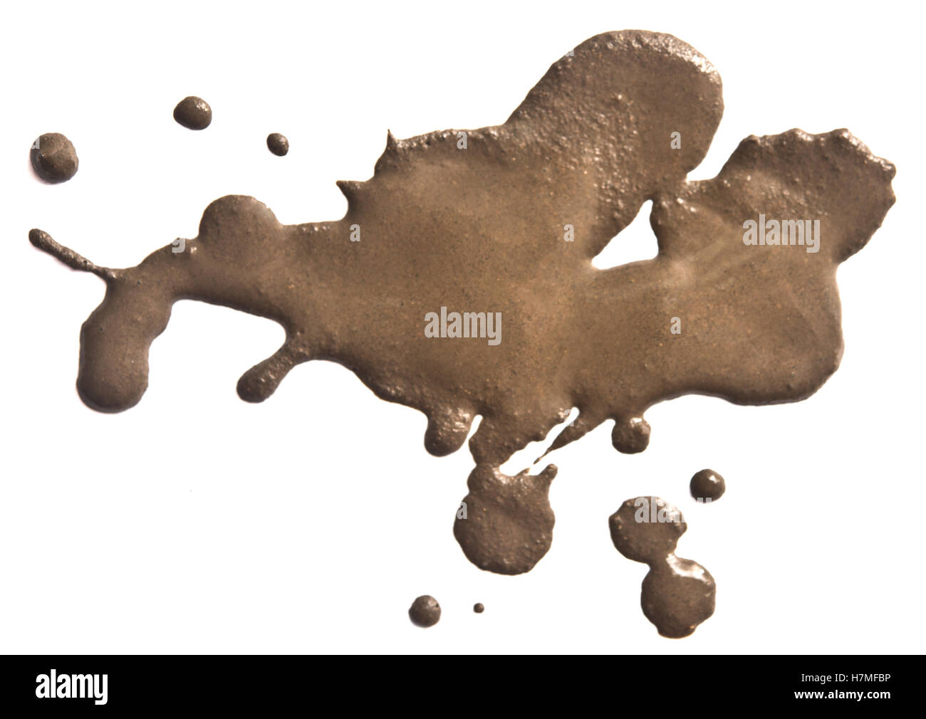 wet mud isolated on white background Stock Photo - Alamy