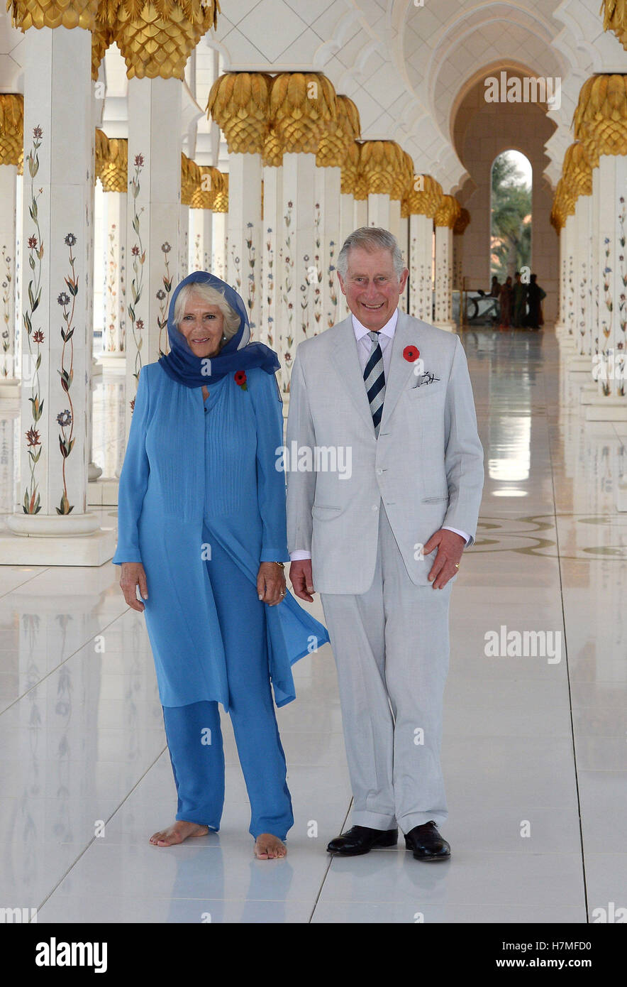 The Prince of Wales and the Duchess of Cornwall visit Sheikh Zayed ...
