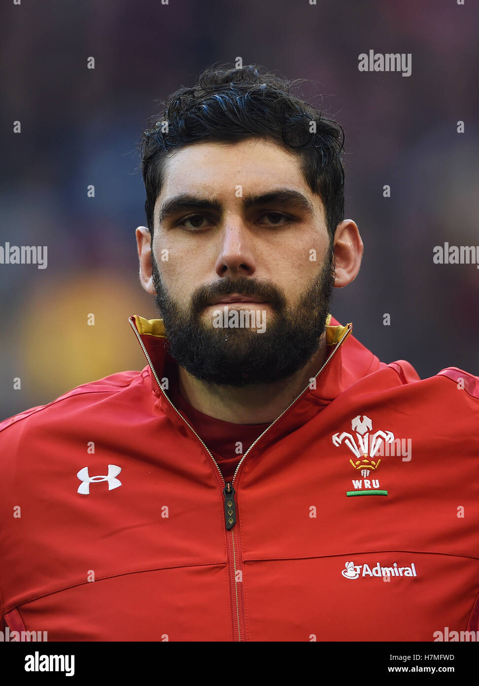 Wales' Cory Hill during the Autumn International match at the ...