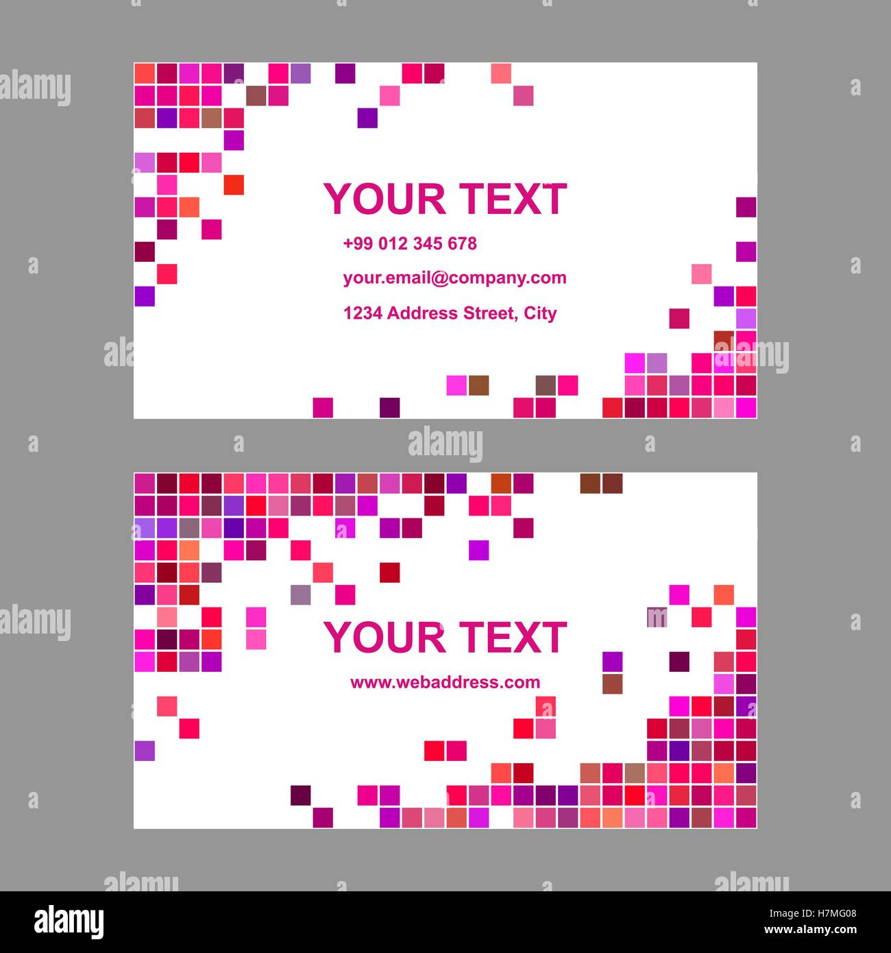 Colorful visiting card design hi-res stock photography and images - Alamy