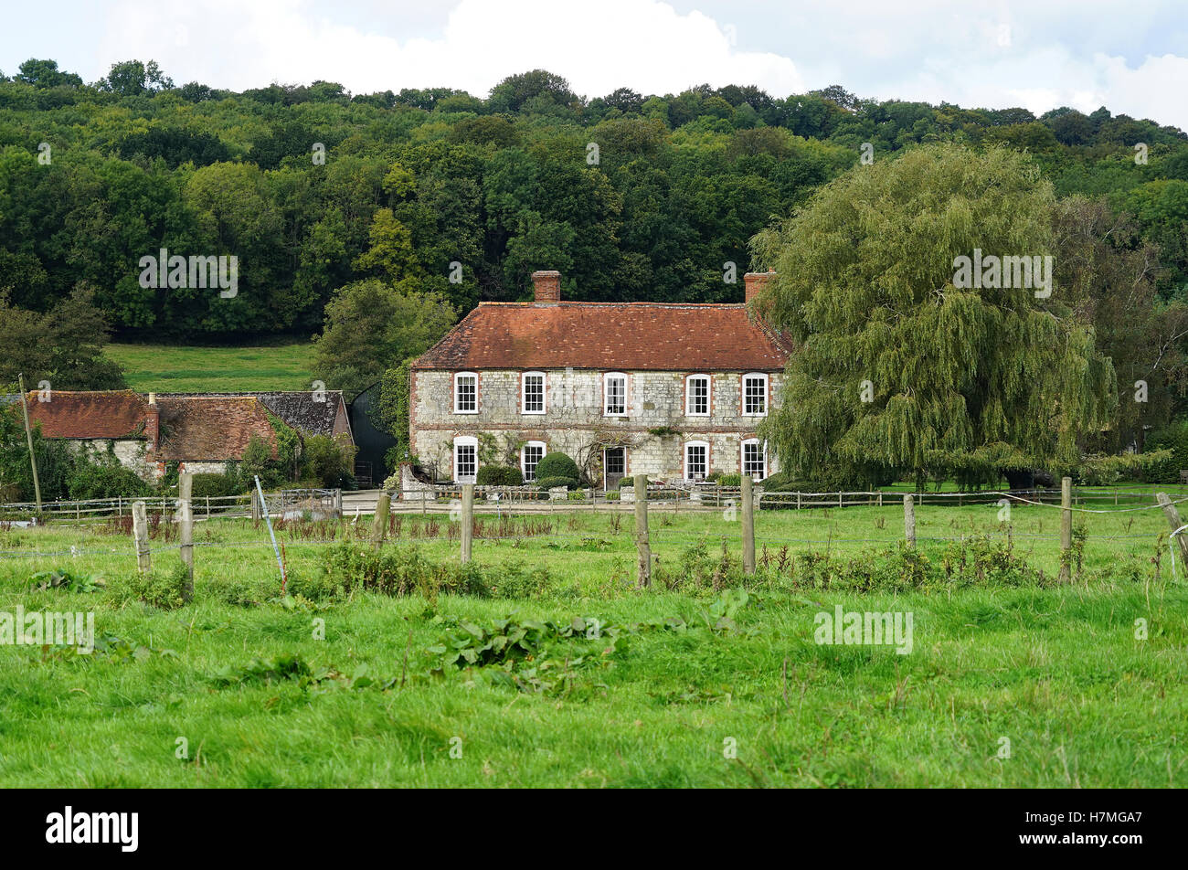Selborne Priory Farm in the South Downs National Park Stock Photo - Alamy