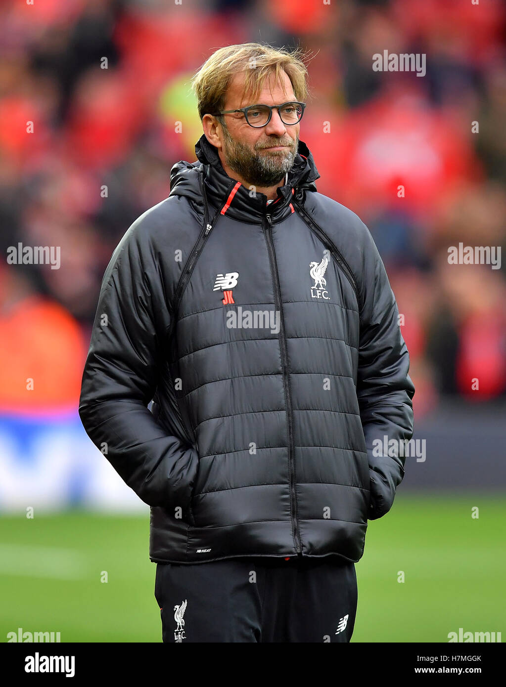 Liverpool manager Jurgen Klopp during the Premier League match at ...