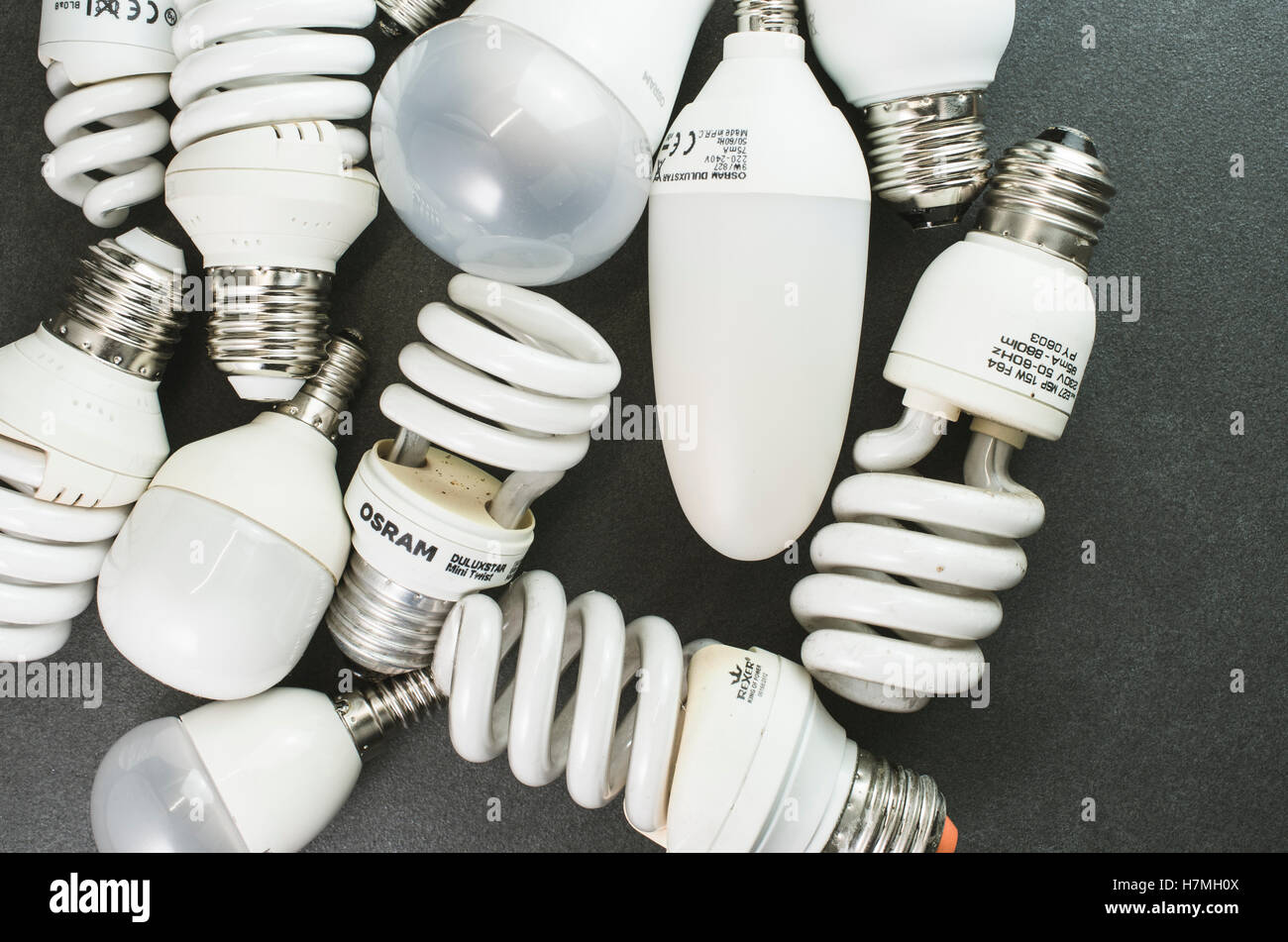 Set of used light bulbs hi-res stock photography and images - Alamy