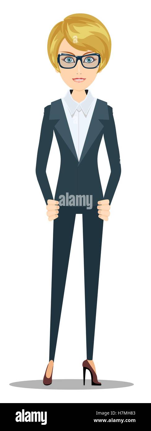 Business Girl. Stock vector illustration Stock Vector Image & Art - Alamy